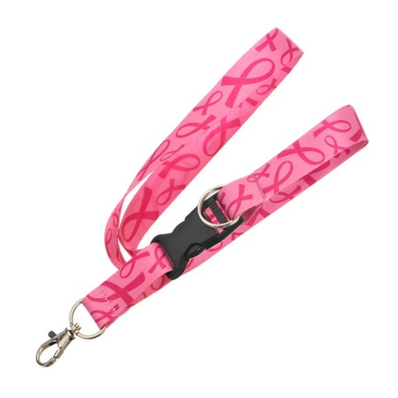 Accessories | 19 Pink Ribbon Premium Lanyard For Id Cardsbadges | Poshmark